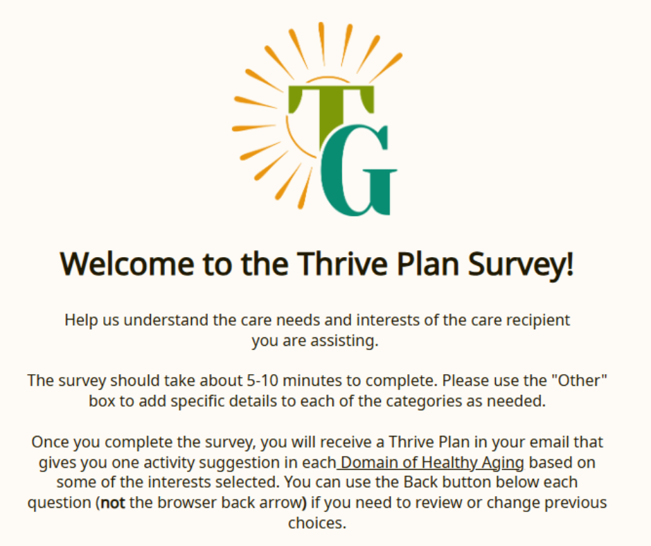 Create A Thrive Plan