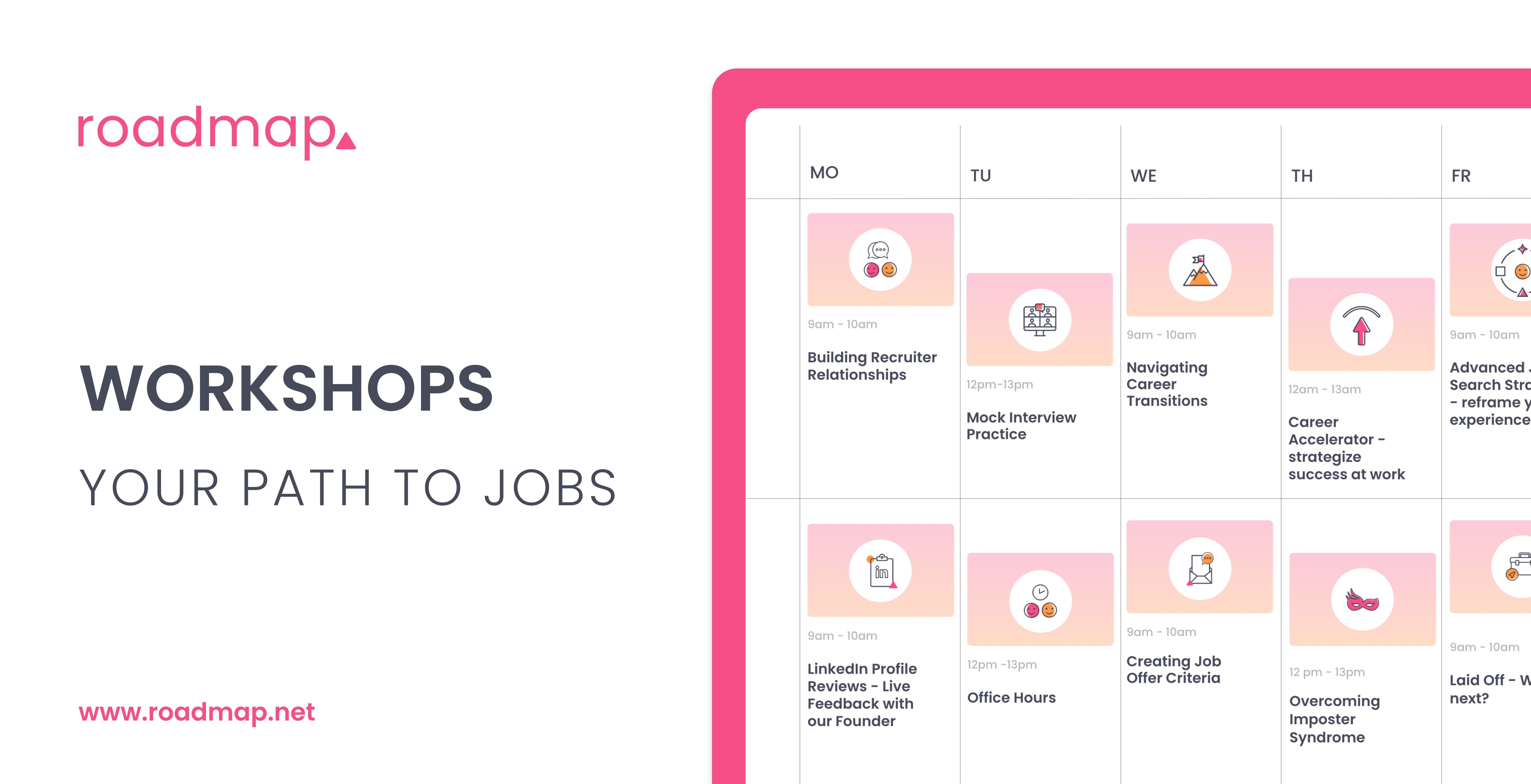 roadmap | Workshops & Trainings for Job Seekers