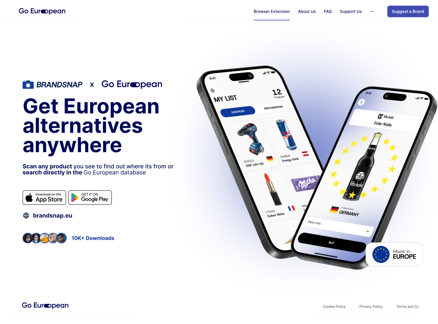 Get the Brandsnap x Go European App!