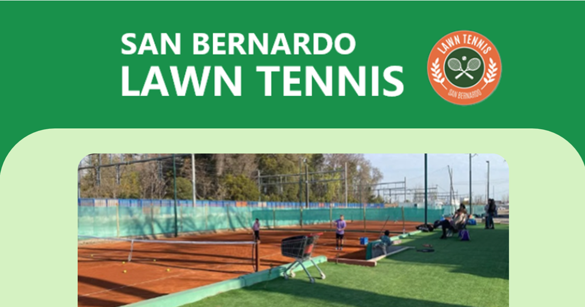 Reservar una cancha de tenis en San Bernardo