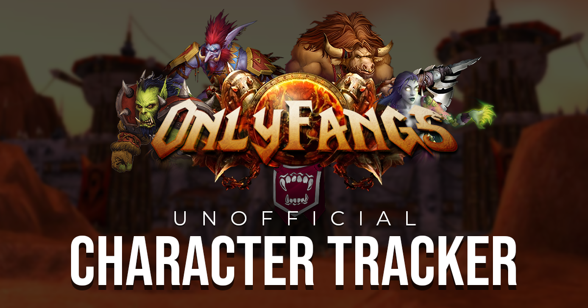 OnlyFangs Character Tracker