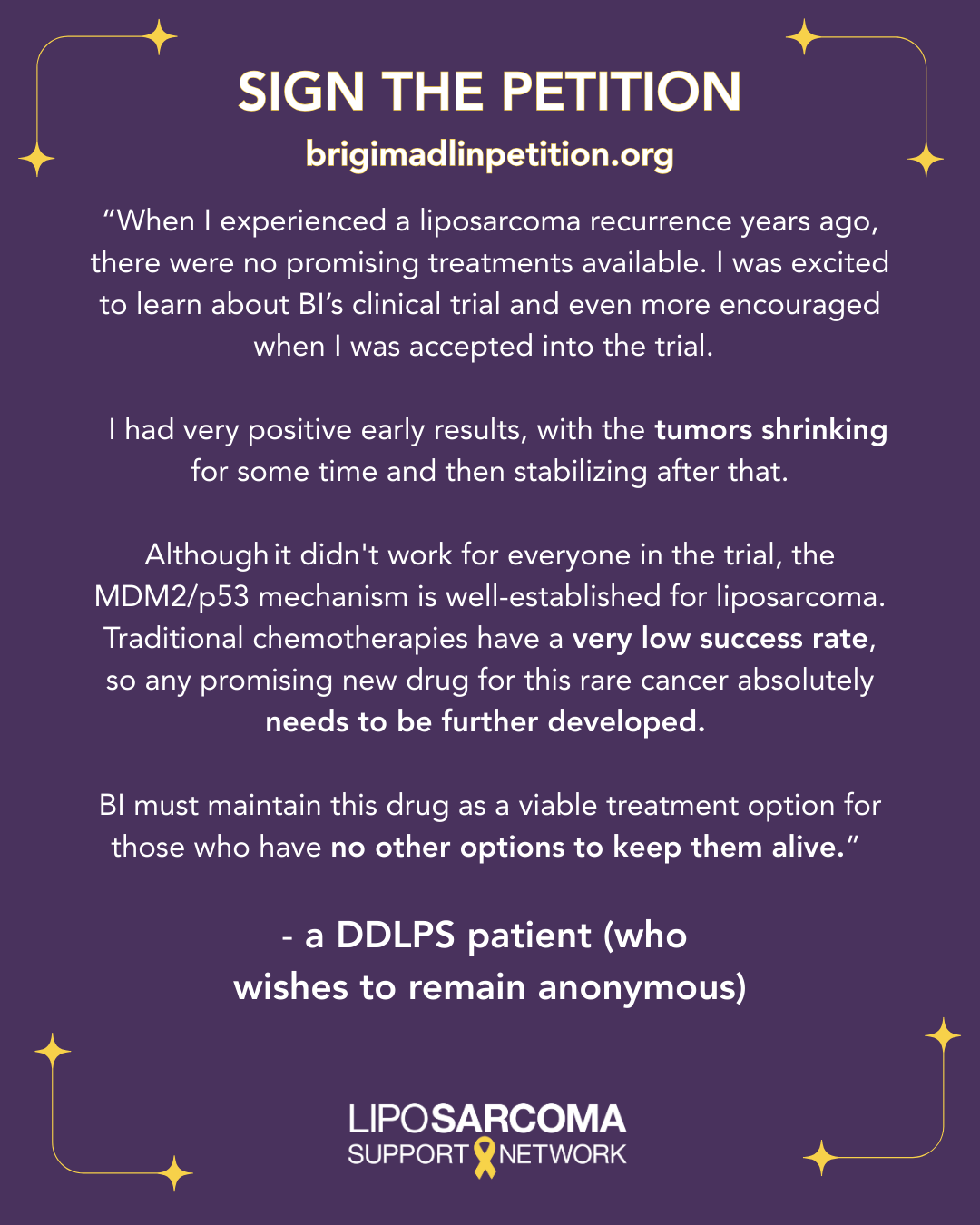 What is the Brigimadlin Petition?