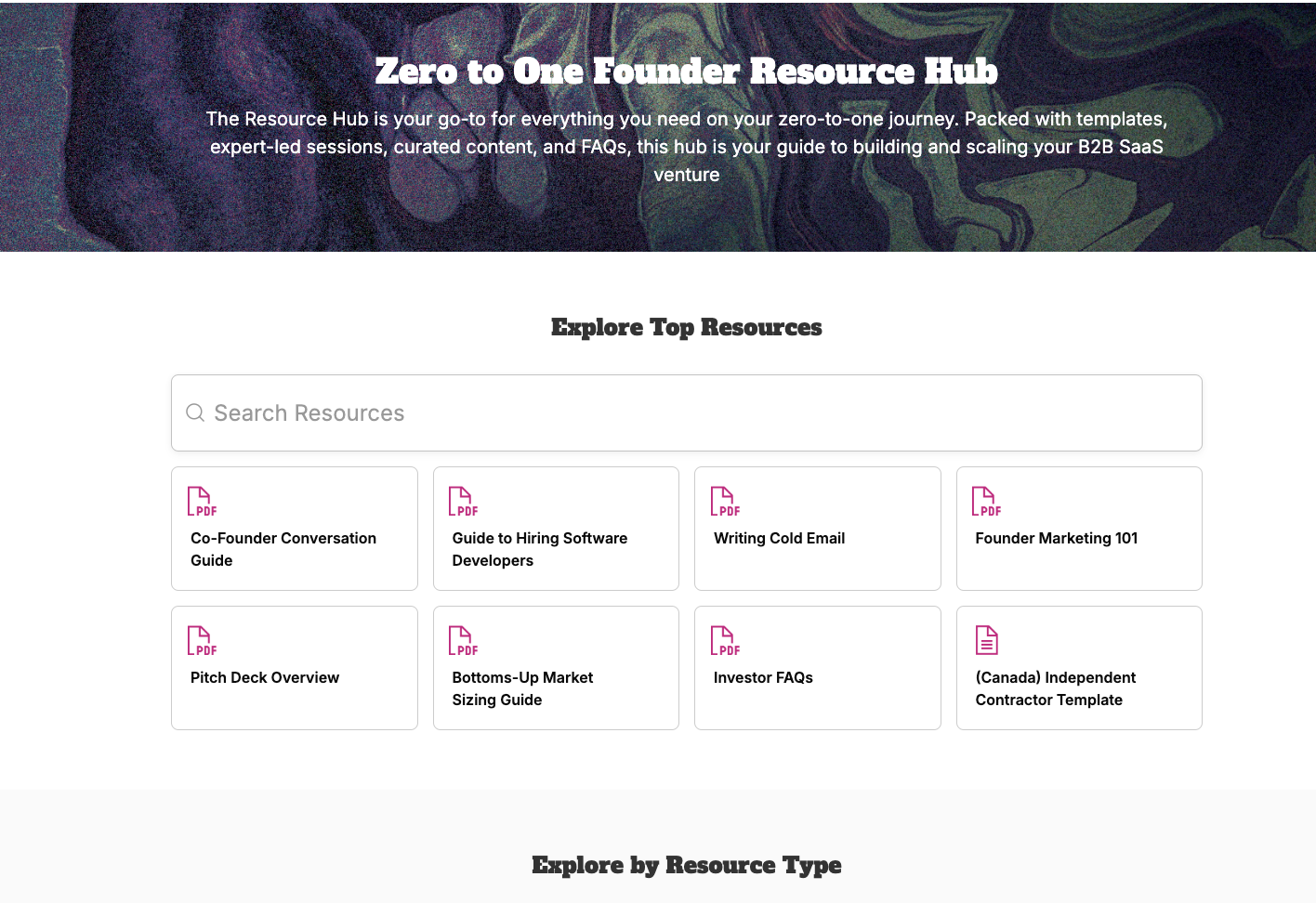 Forum Ventures Resource Hub