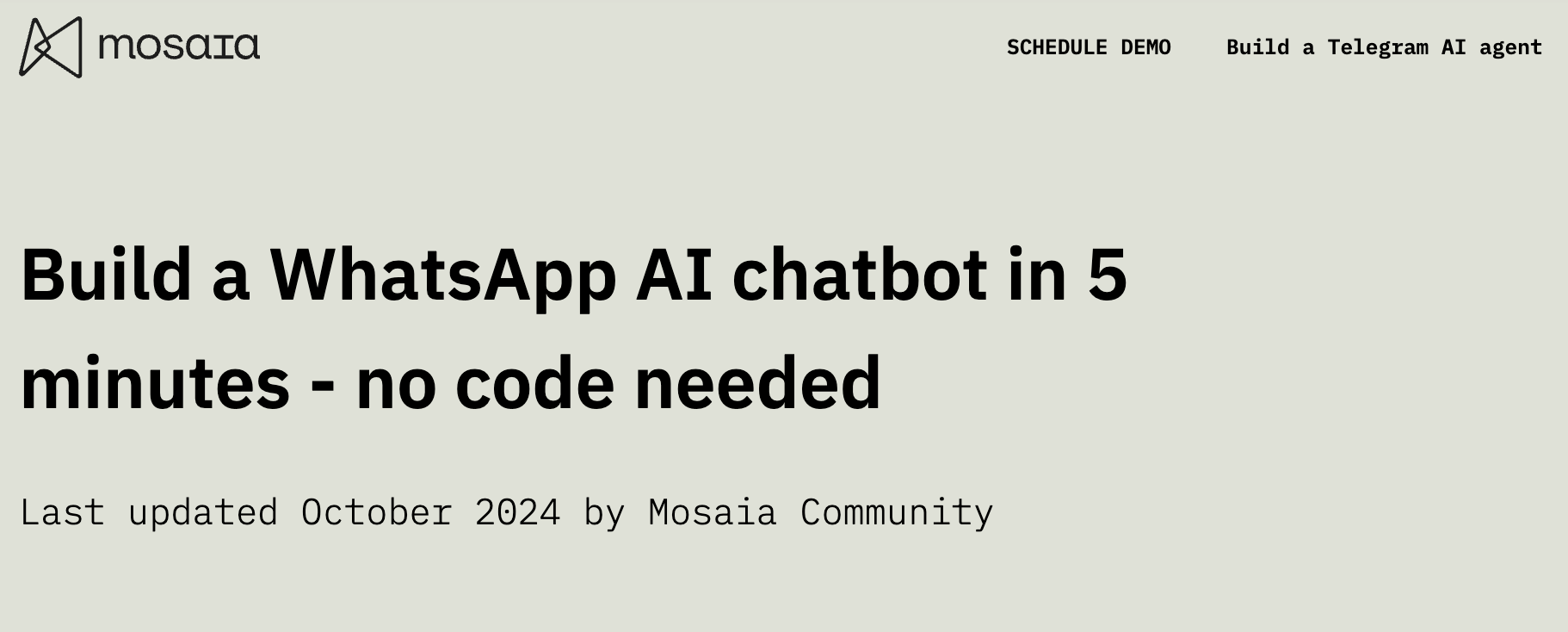 Build a WhatsApp AI agent in 5 minutes