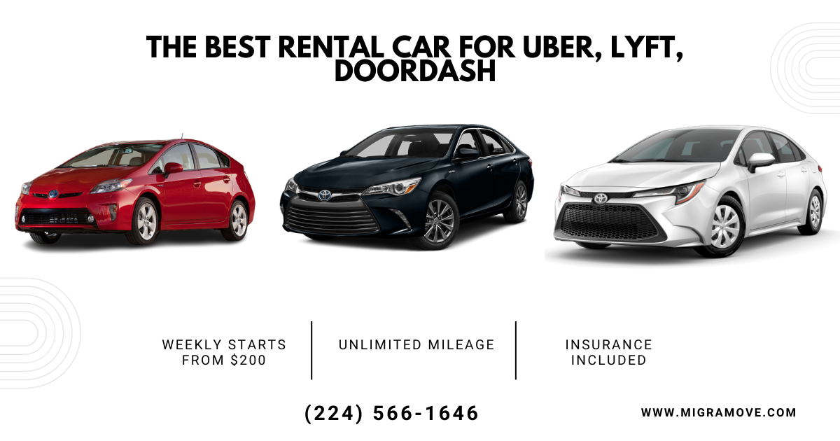 Car rental for rideshare and delivery gig in Chicago