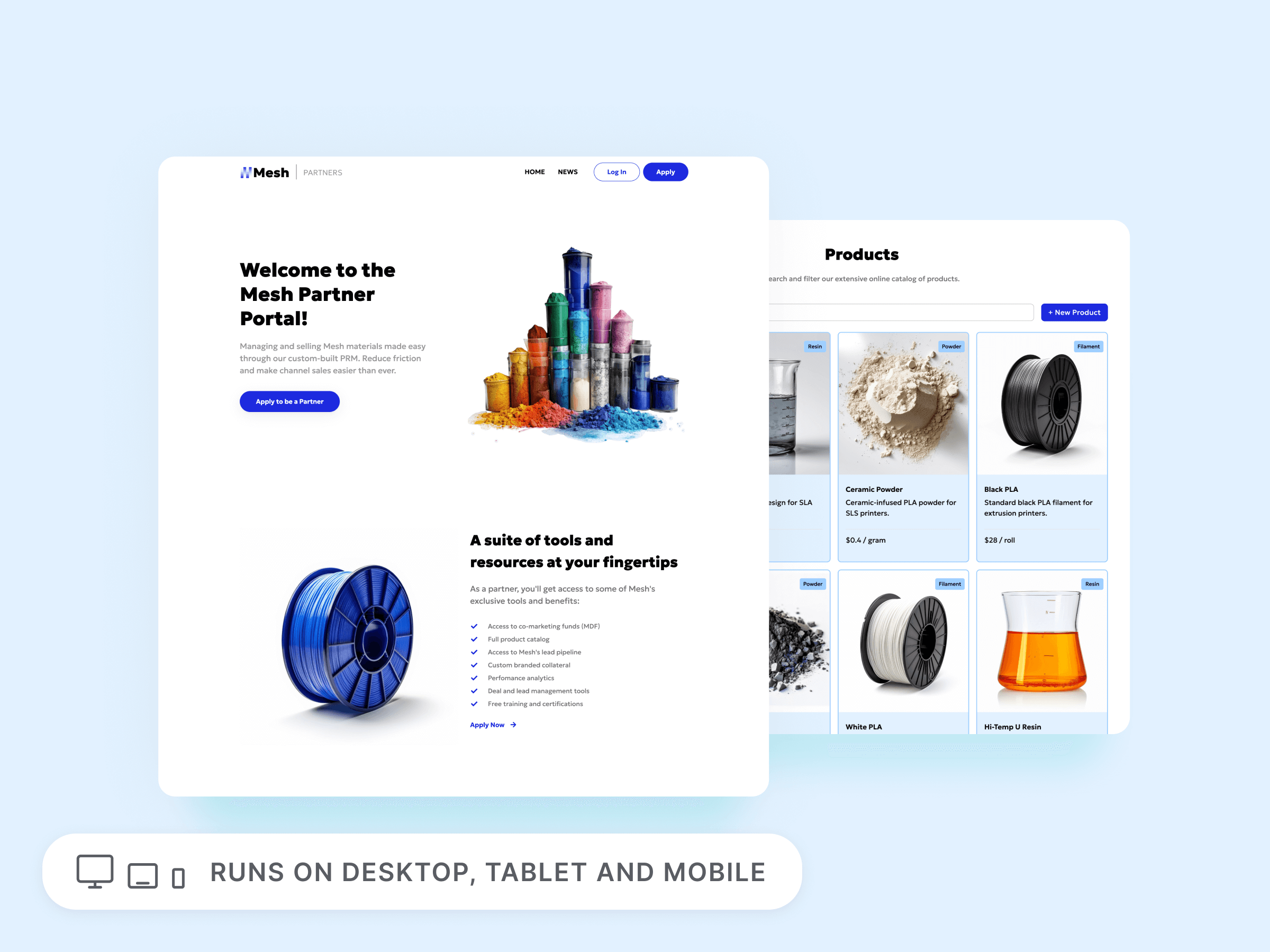 Free Partner Portal template