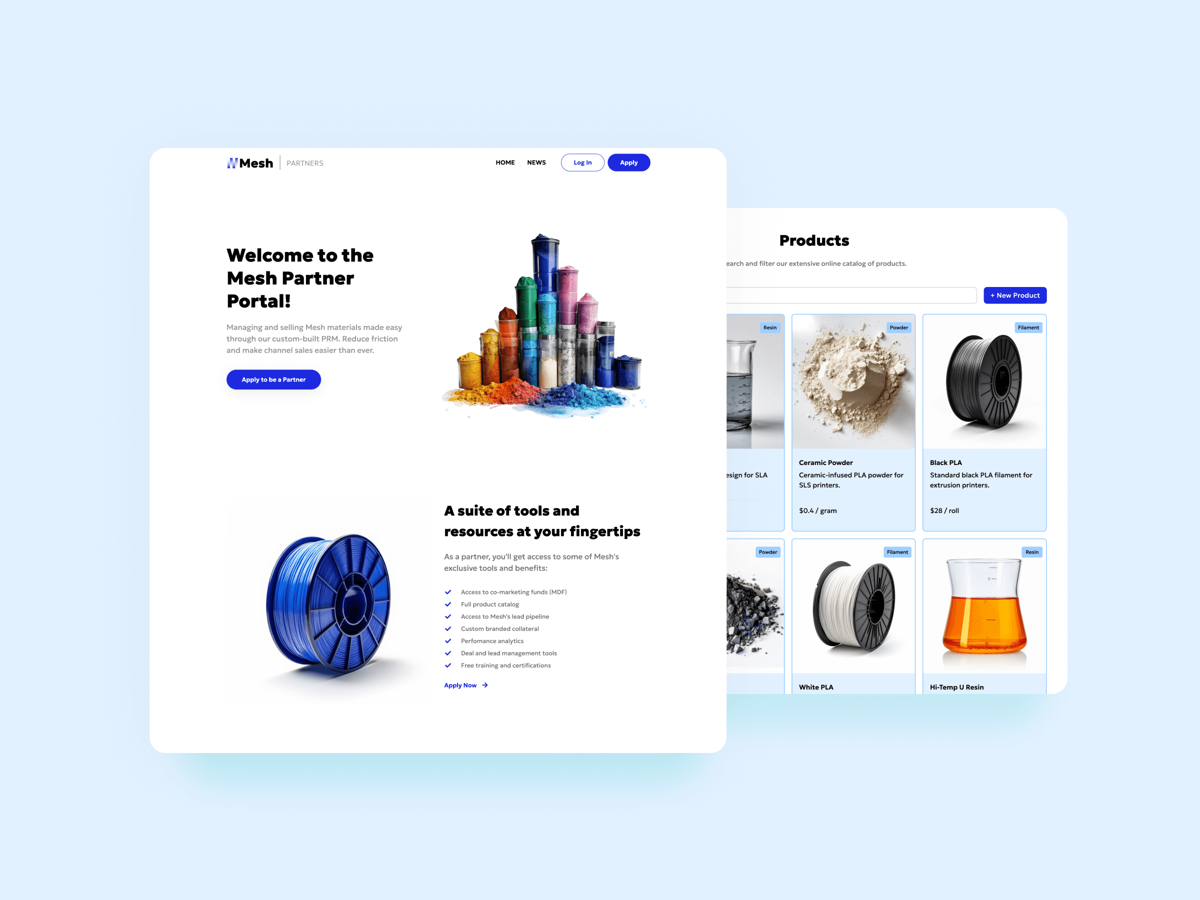 Free Partner Portal template