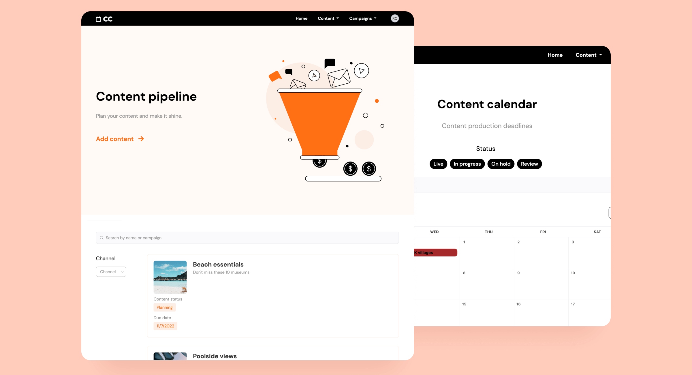 Free Content Calendar Template