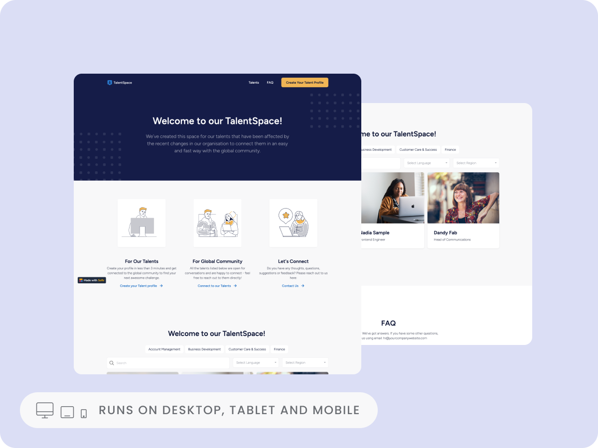 Free Talent Space Template