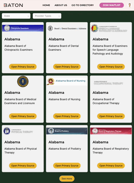 National Credentialing Directory