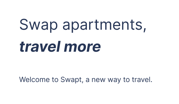 Trusted Apartment Swapping | Swapt