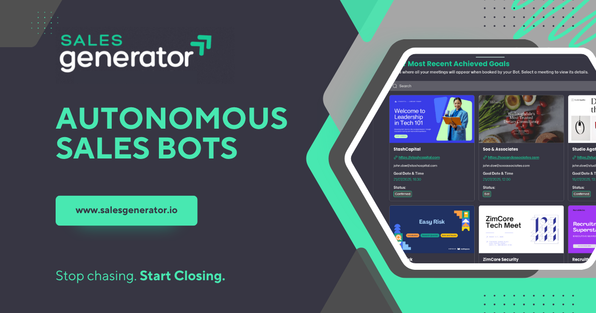 Sales Generator - Your Autonomous Sales Bot