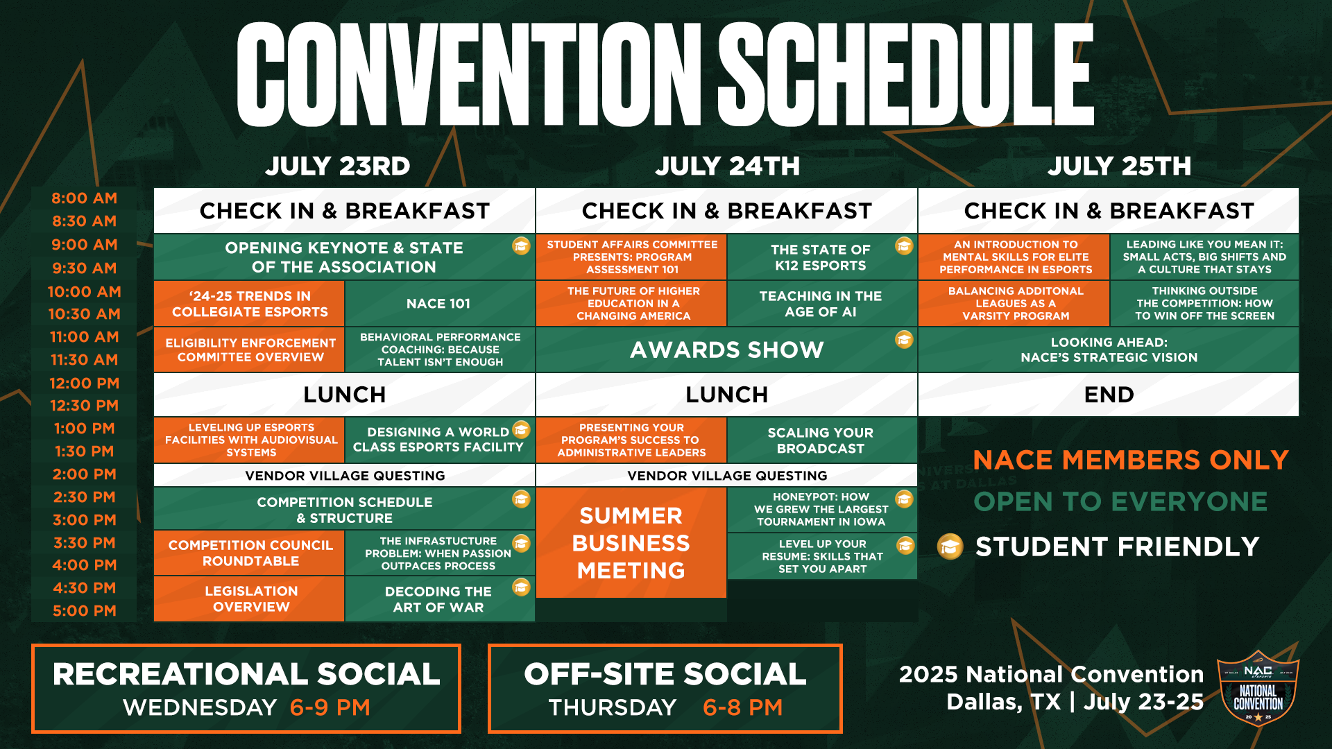 NACE Convention | The Premier Collegiate Esports Networking Experience