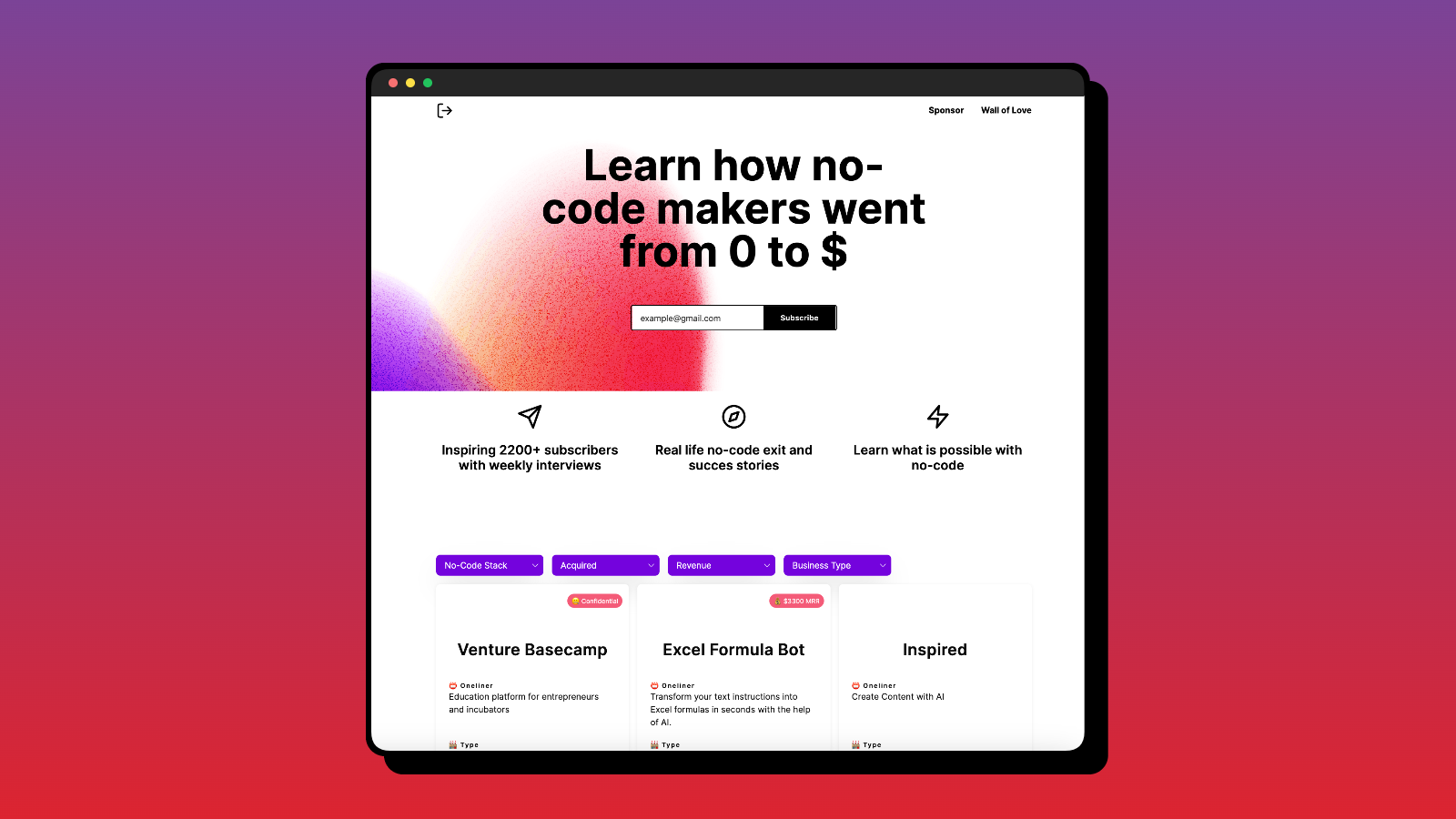 50+ No-Code Success Stories