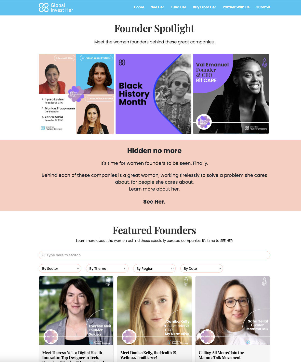 See Her - Founder Spotlight by Global Invest Her