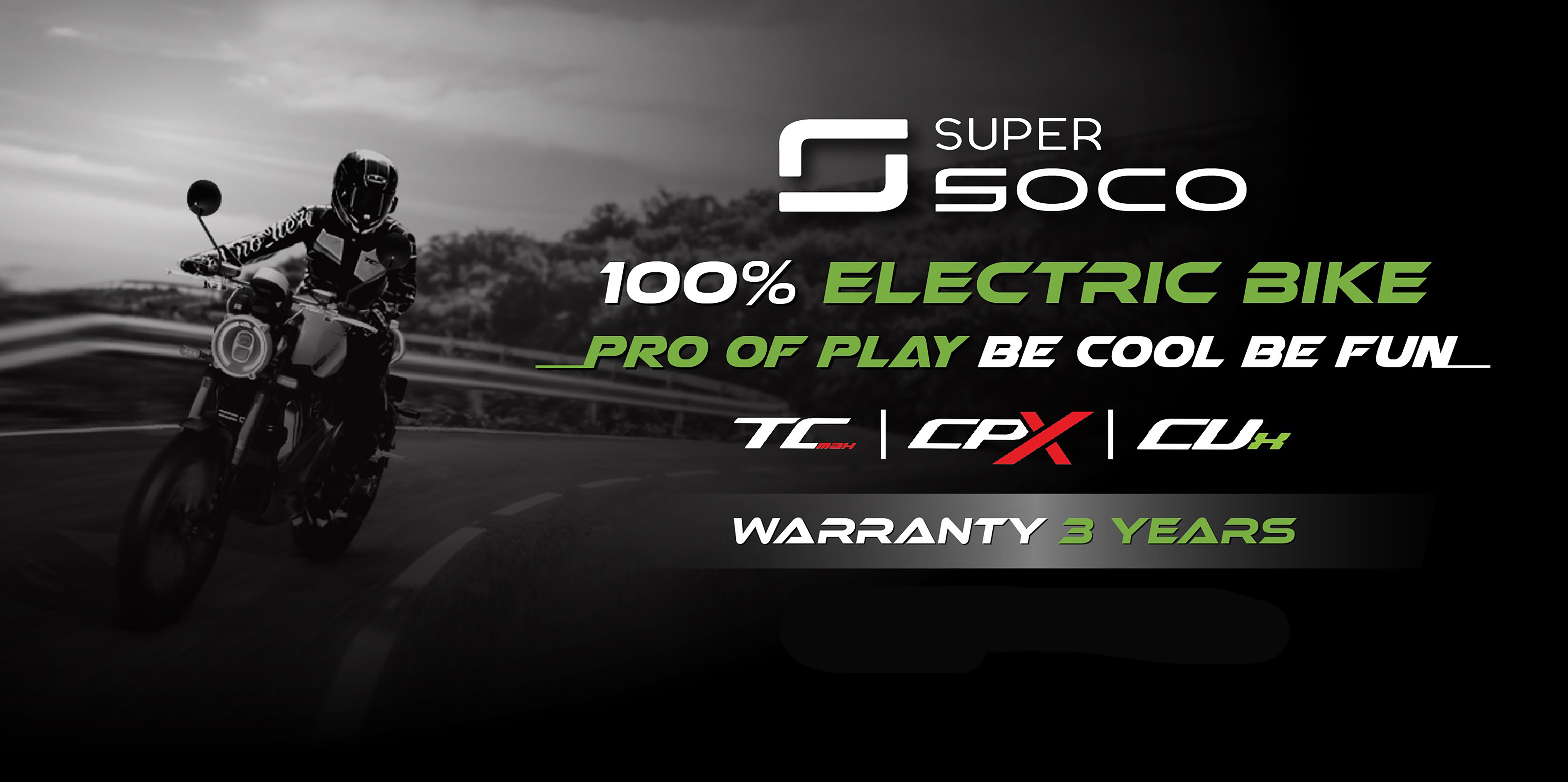 LK EV : Super Soco มอเตอร์ไซค์ไฟฟ้า แบรนด์ชั้นนำ