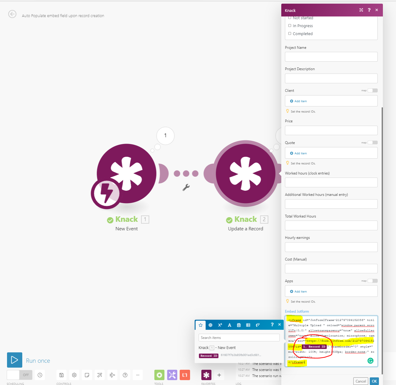Leverage Integromat to power up Knack app