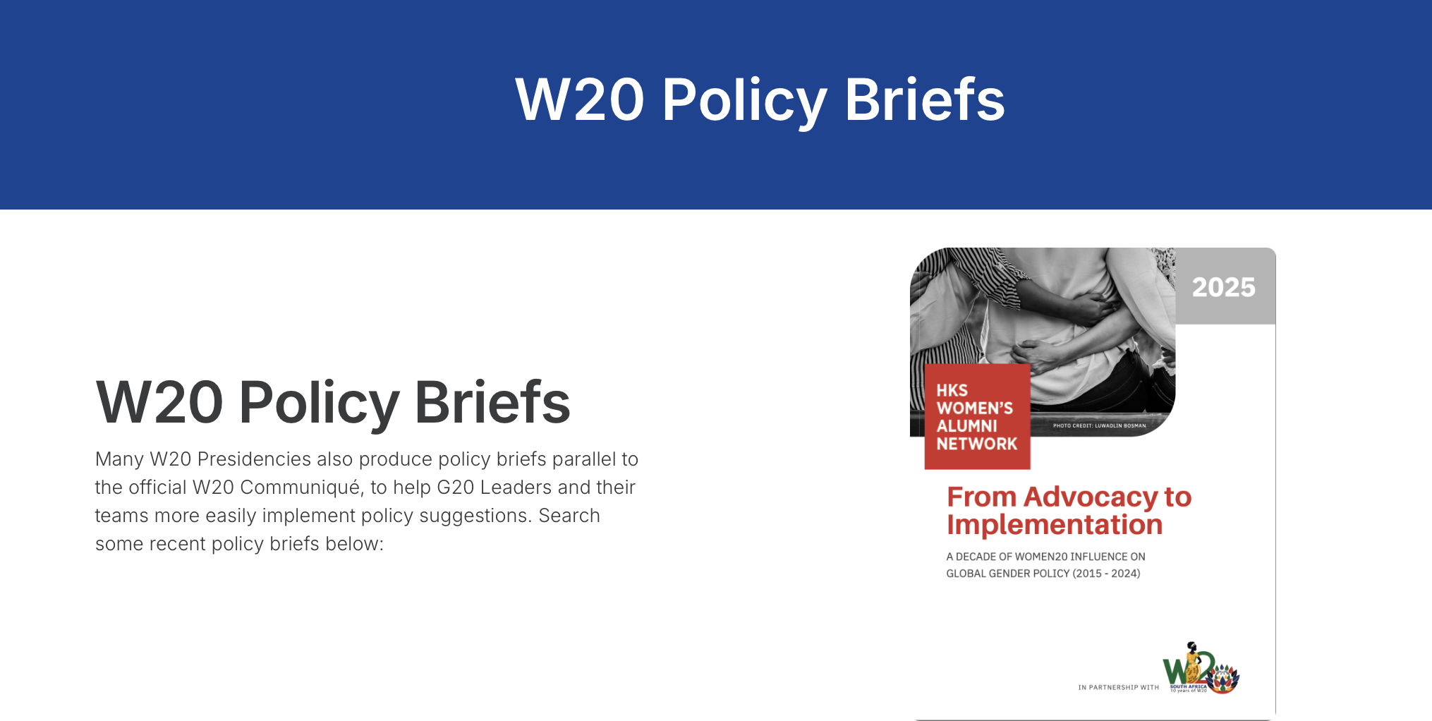 EU Delegation W20 - About Us
