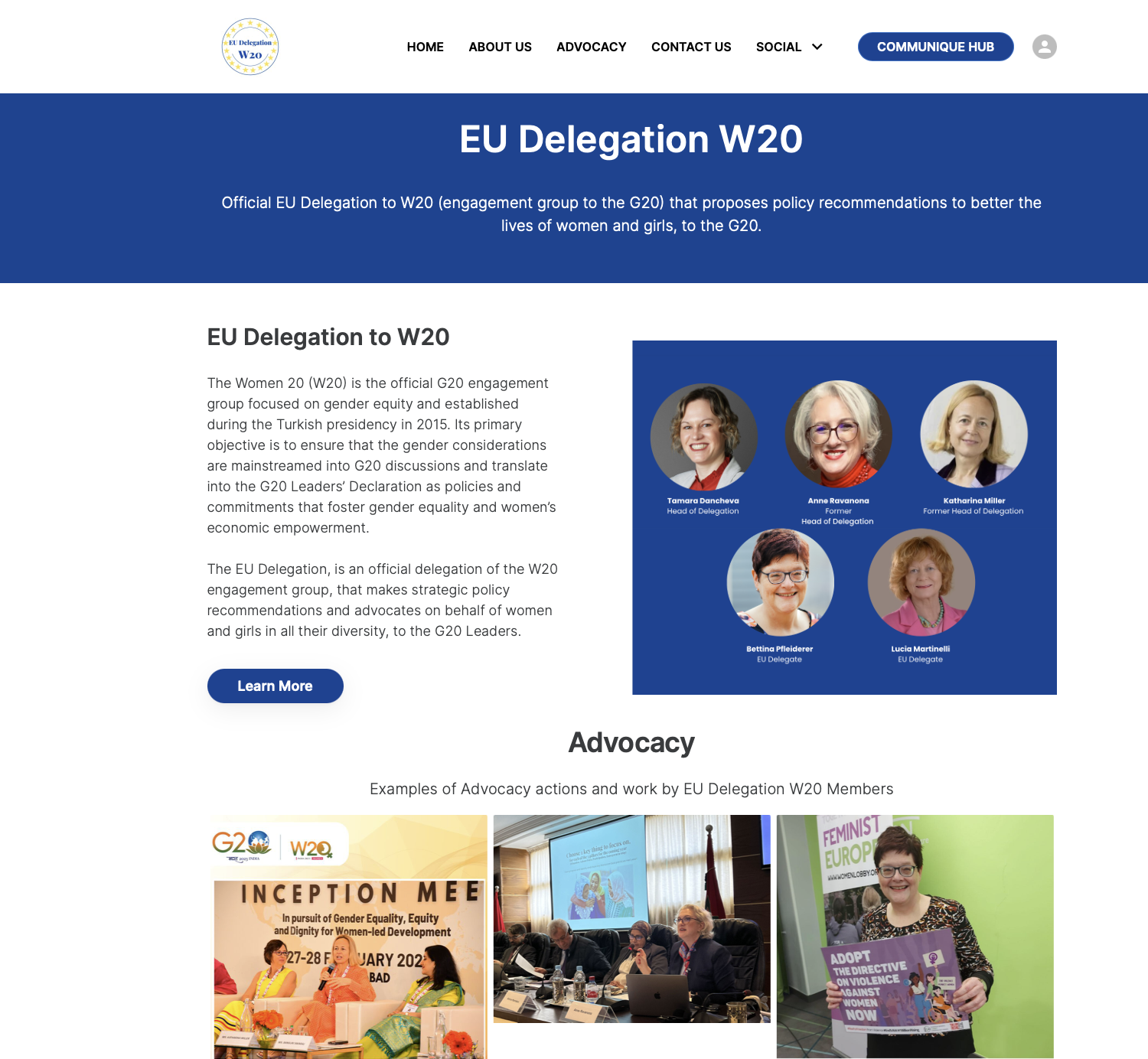 EU Delegation W20 - Home