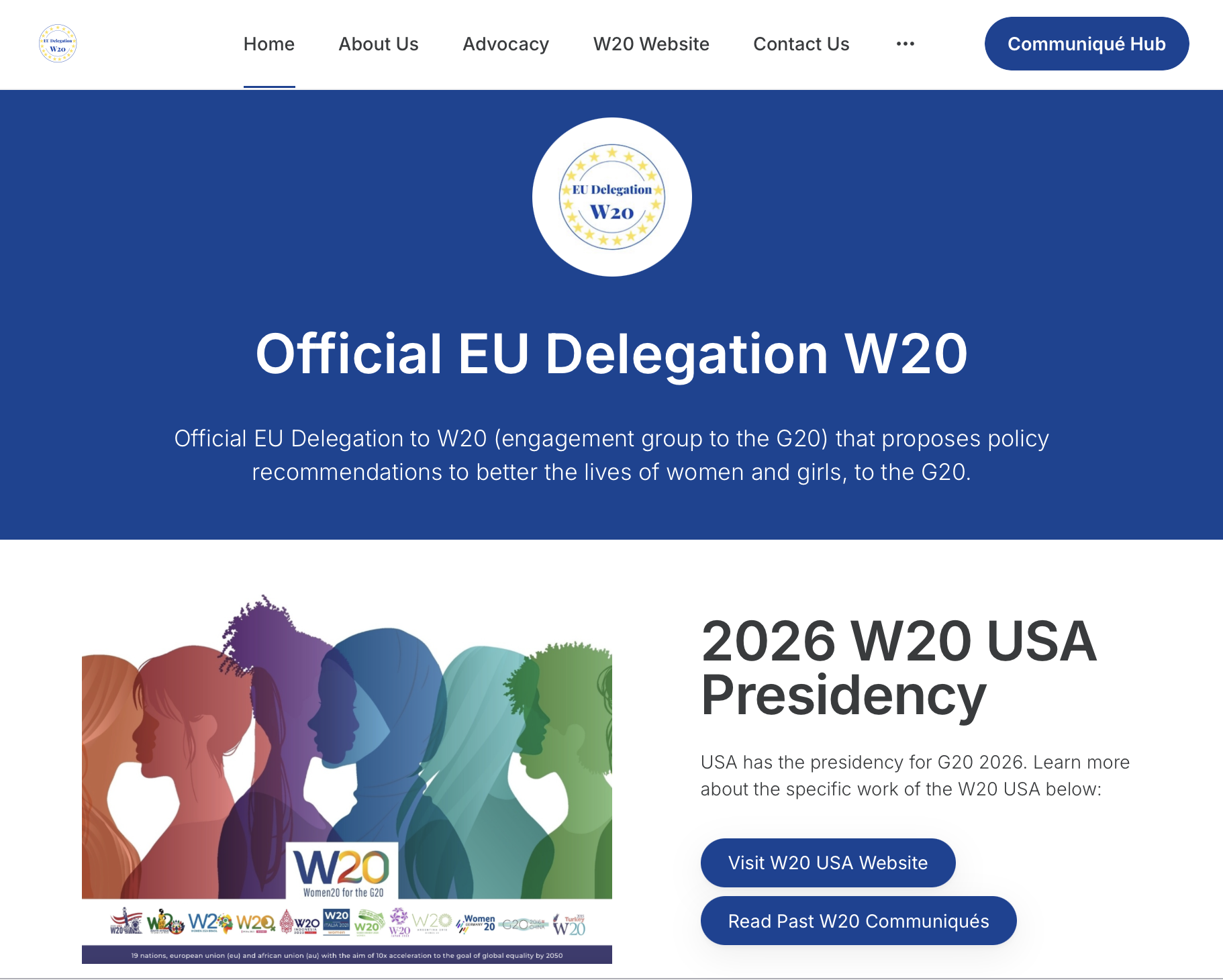 EU Delegation W20 - Home